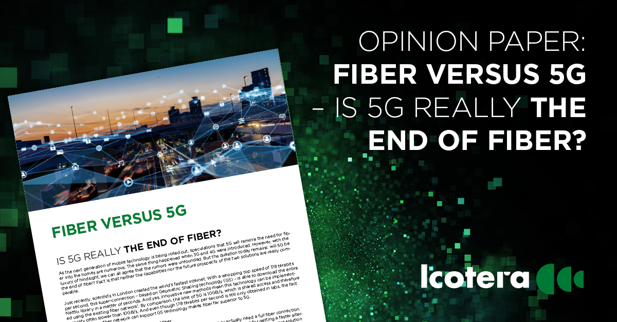 Opinion paper: Fiber versus 5G - is 5G really the end of fiber?